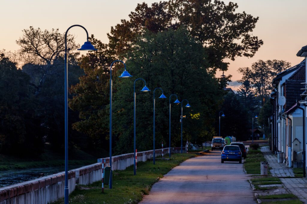 The Moravia luminaires by Lorelux illuminate Veselí nad Lužnicí, Czech ...